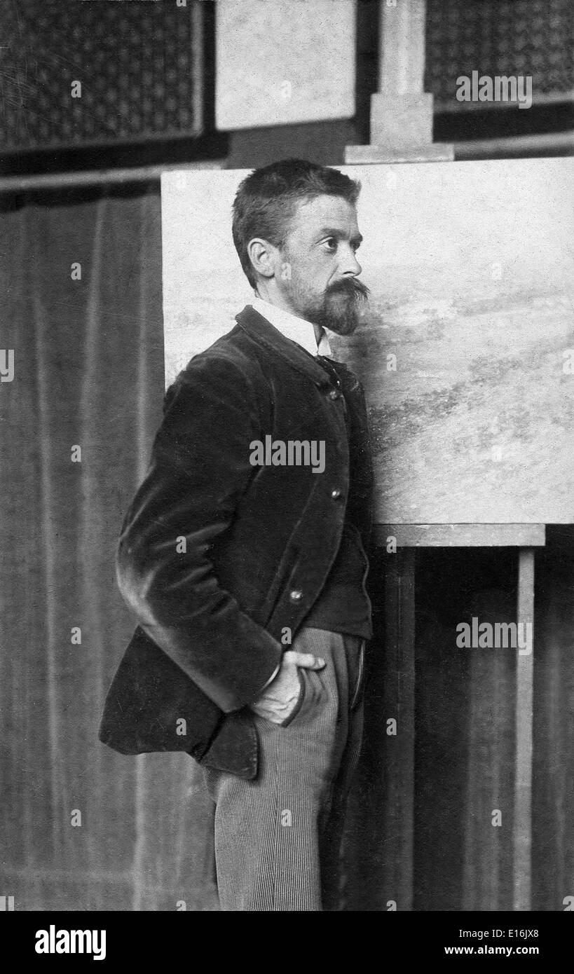 Theodore Robinson, American painter, 1882 Stock Photo - Alamy