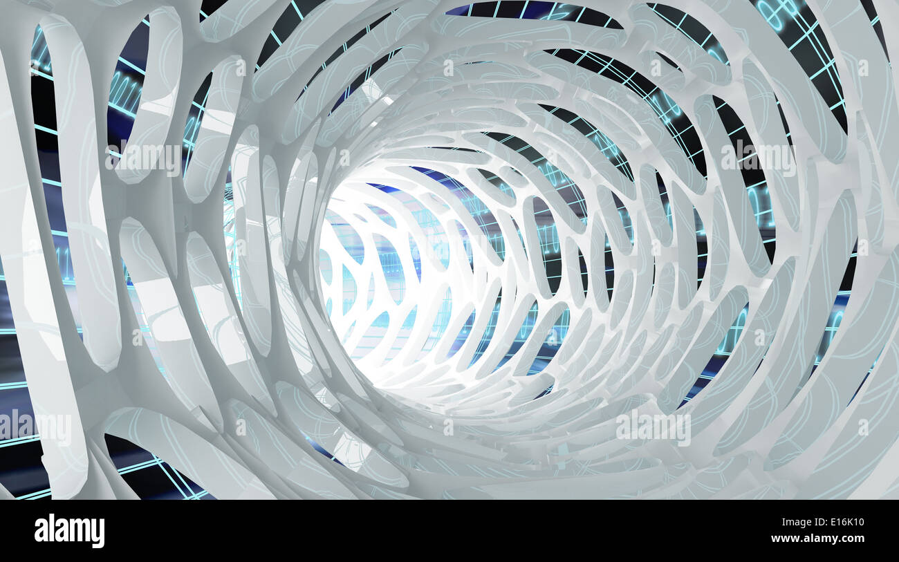 Abstract tube-view form within Stock Photo - Alamy