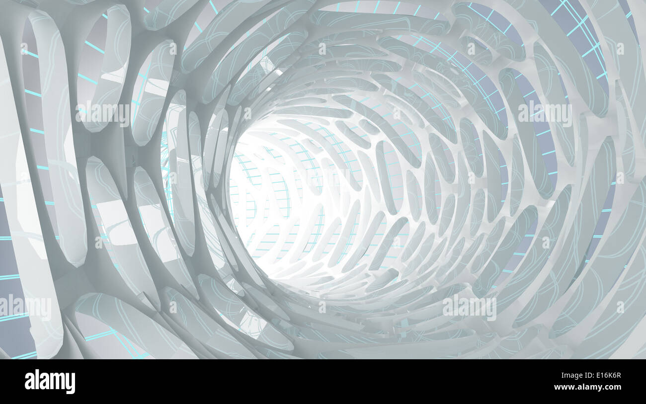 Abstract tube-view form within Stock Photo - Alamy