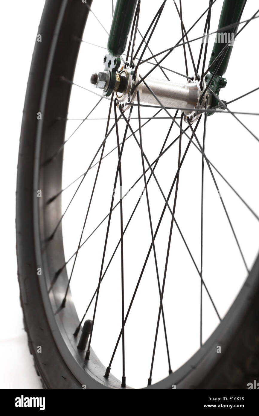 Color detail of the wheel of a bicycle, with spokes Stock Photo - Alamy