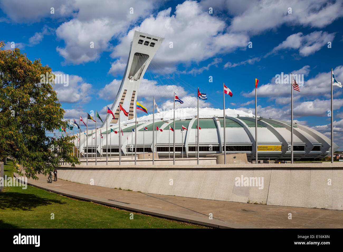 The Olympic Park and stadium in Montreal, Quebec, Canada Stock Photo ...