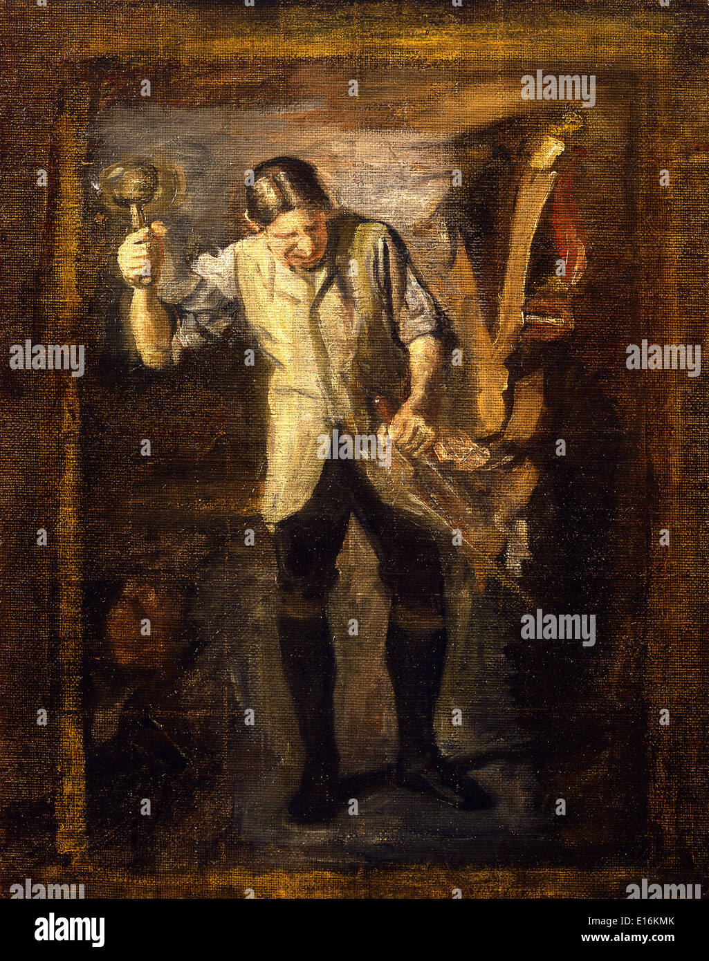 Study of william rush thomas eakins painting art artist hi-res stock ...