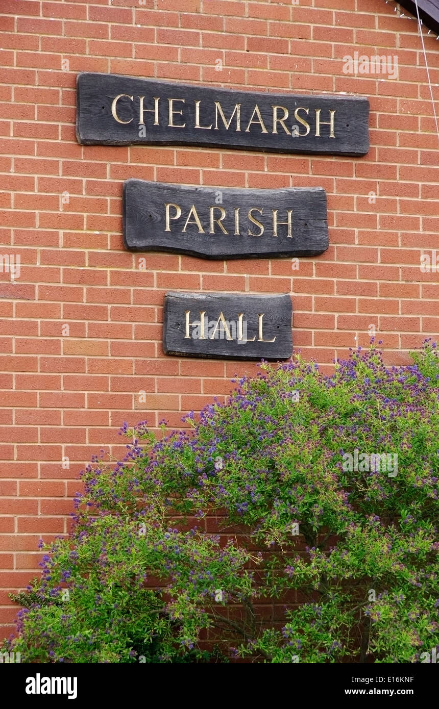 Chelmarsh Parish Hall, Chelmarsh, Shropshire, England, UK Stock Photo ...