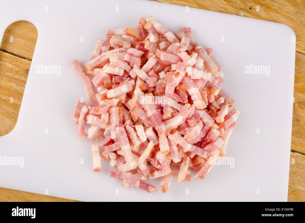 Diced smoked bacon hi-res stock photography and images - Alamy