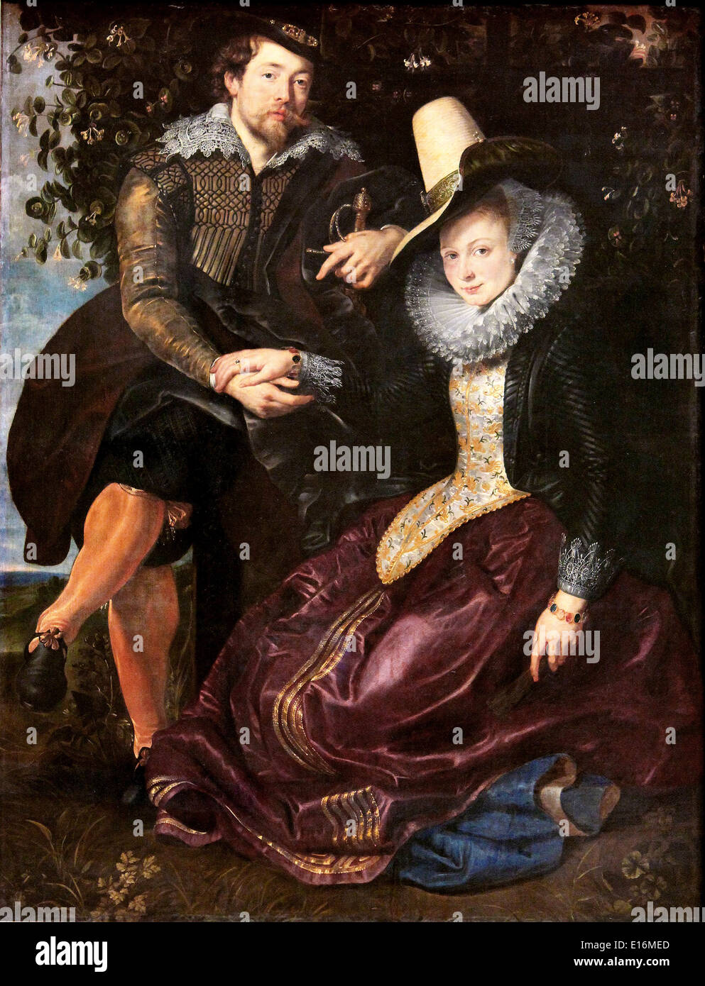 Peter Paul Rubens and Isabella Brant in Honeysuckle Bower by Peter Paul ...