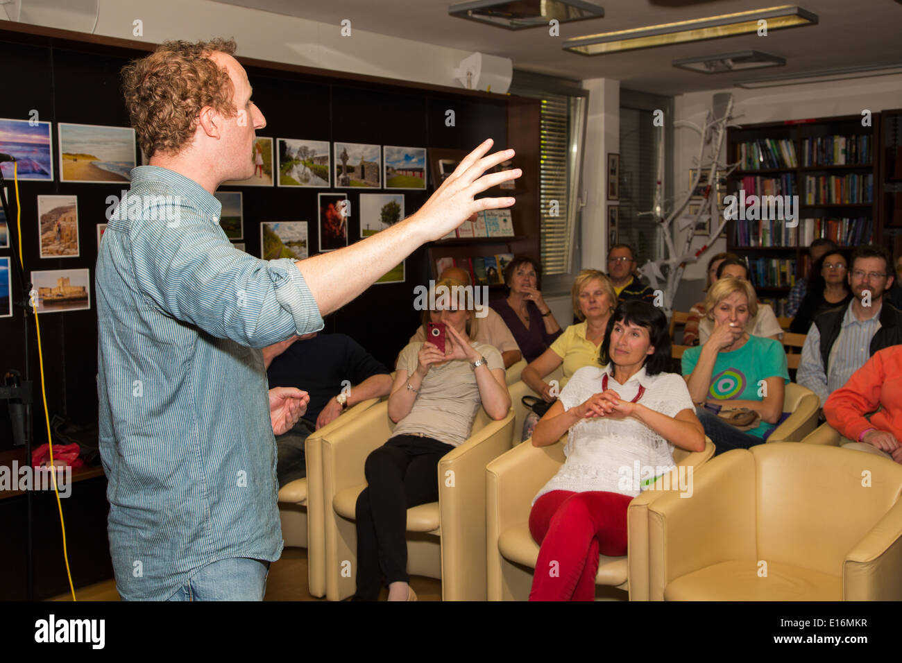 Irish Poet Neil McCarthy reciting his poems at the Irish Week in ...