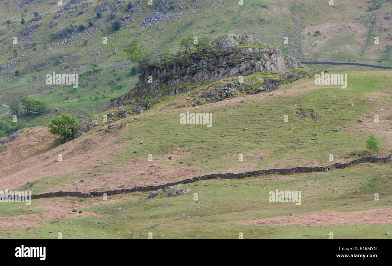 Castle Howe Hill Fort and Hill, Little Langdale, Lake District National ...