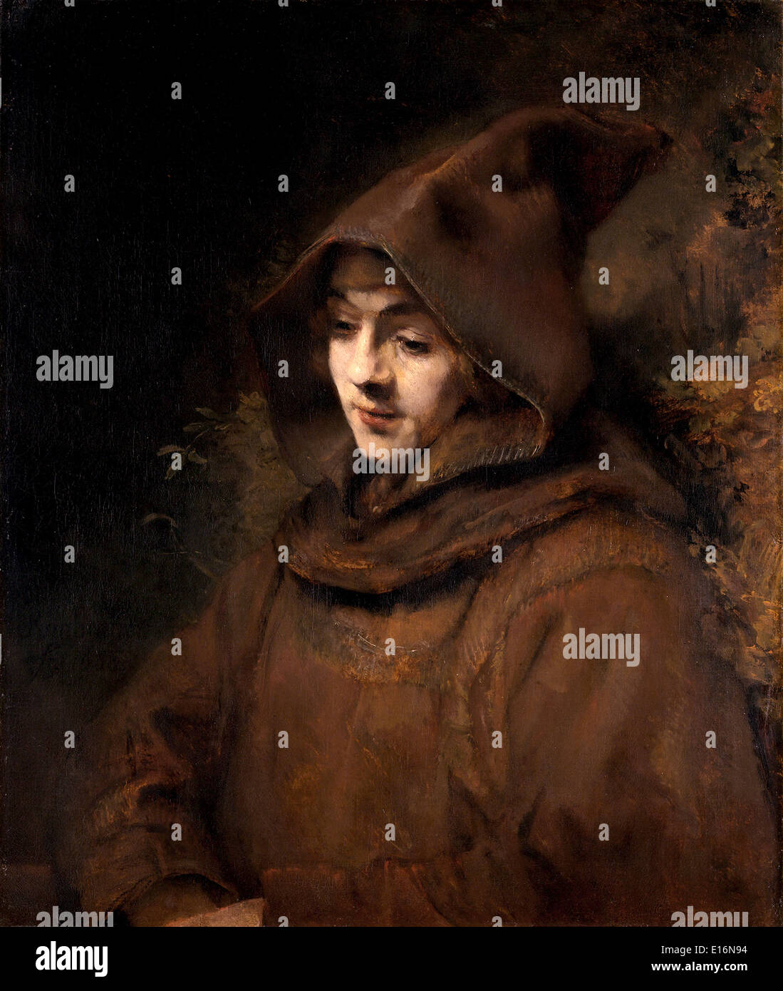 Titus as a Monk or Rembrandt's Son Titus in a Monk's Habit by Rembrandt ...