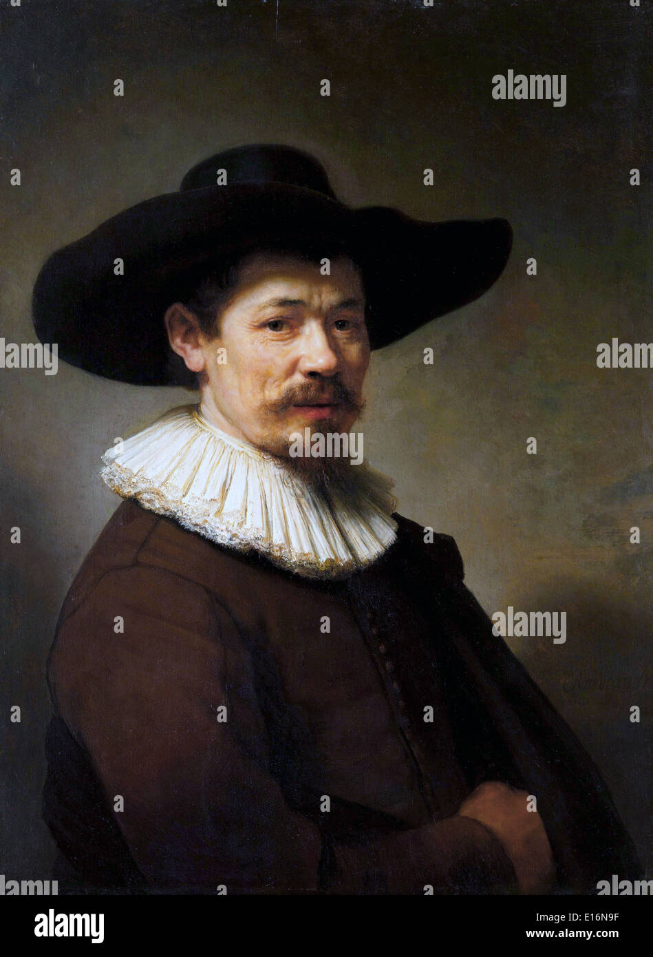 Herman Doomer by Rembrandt van Rijn, 1640 Stock Photo - Alamy