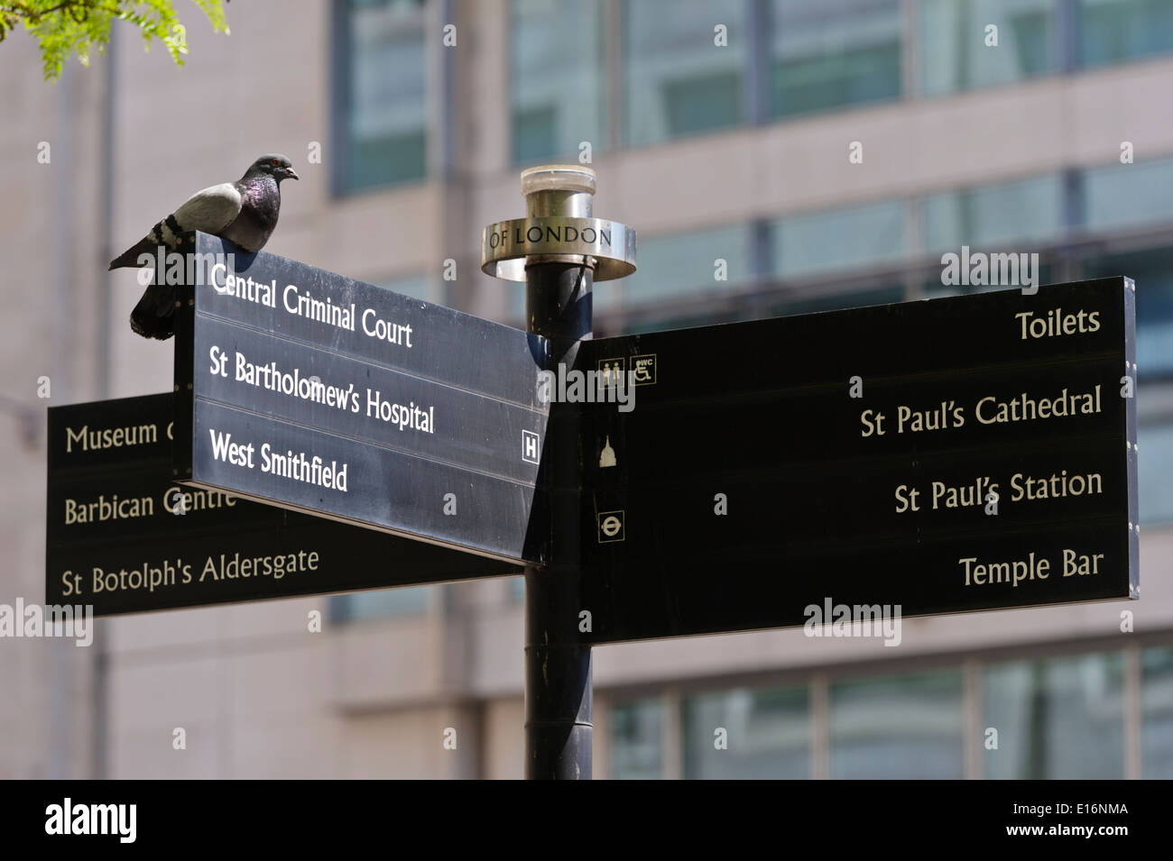 Road signs in the City of London, England, United Kingdom Stock Photo ...