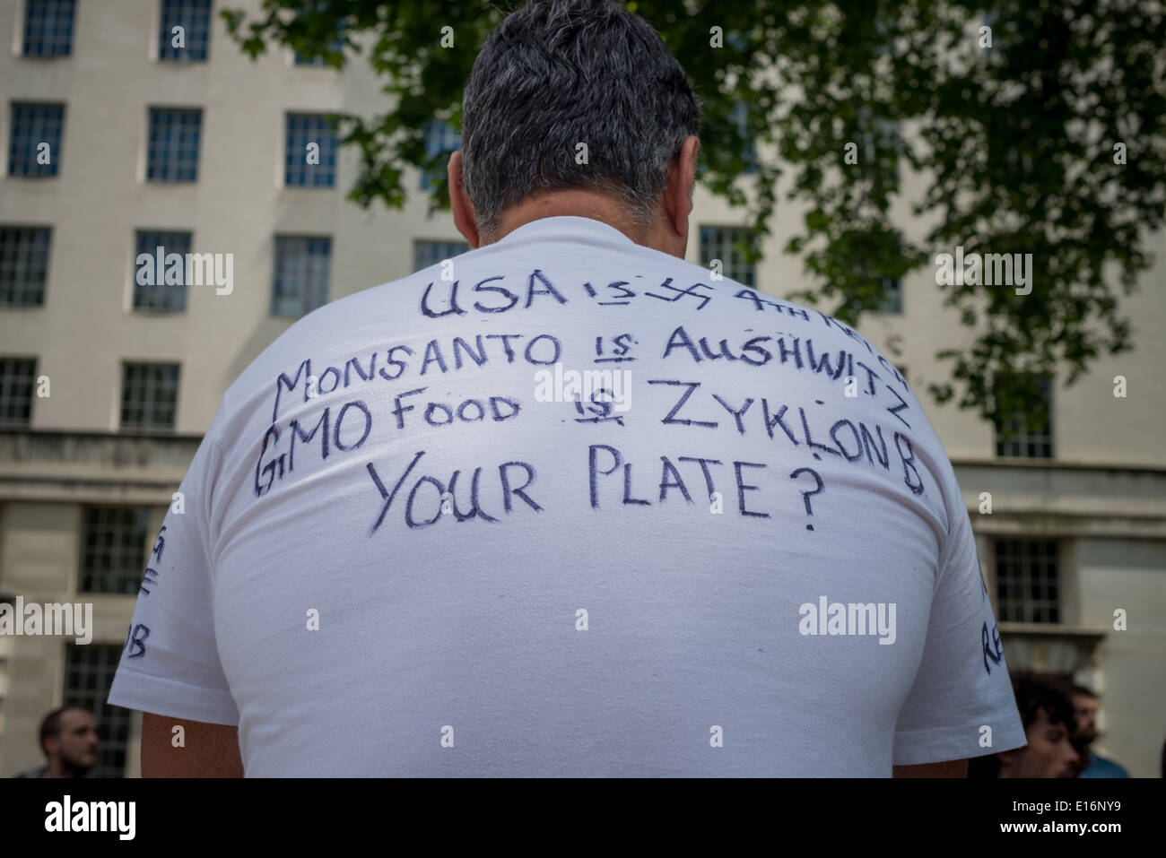 March against Monsanto in London Stock Photo - Alamy