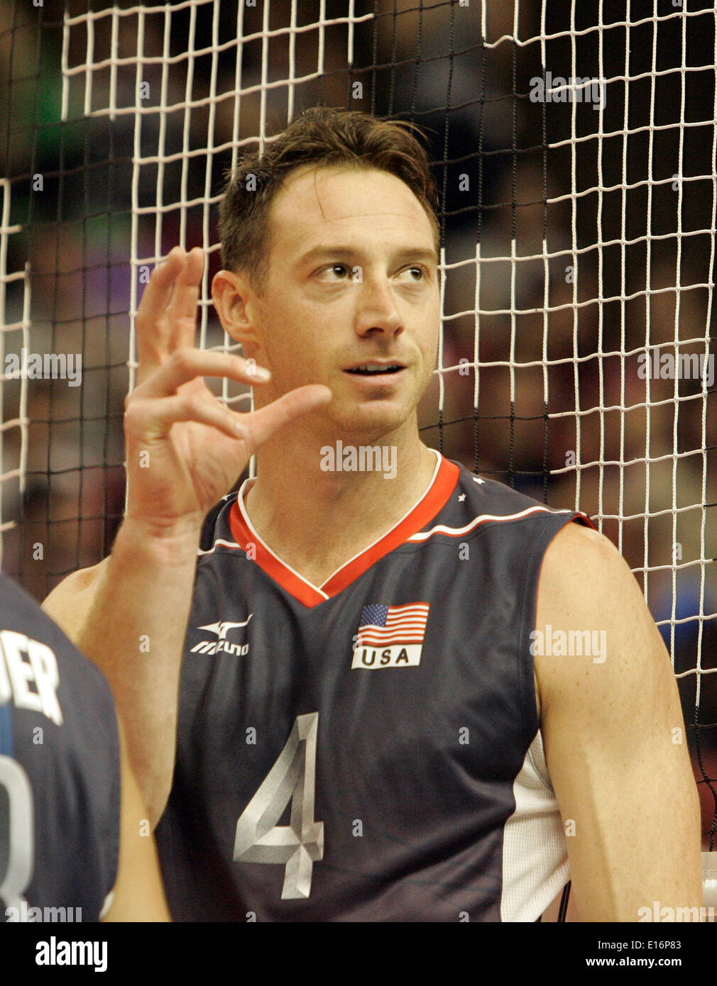 Varna, Bulgaria. 24th May, 2014. David LEE/USA, .Volleyball World ...