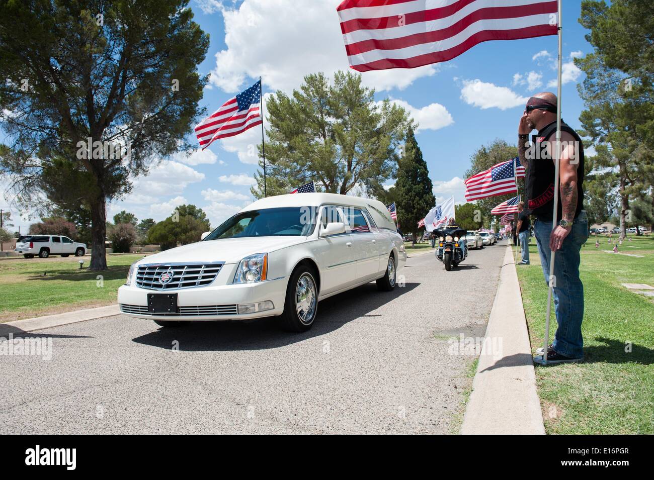Tucson, Arizona, USA. 24th May, 2014. Command Sgt. Maj. MARTIN BARRERAS ...