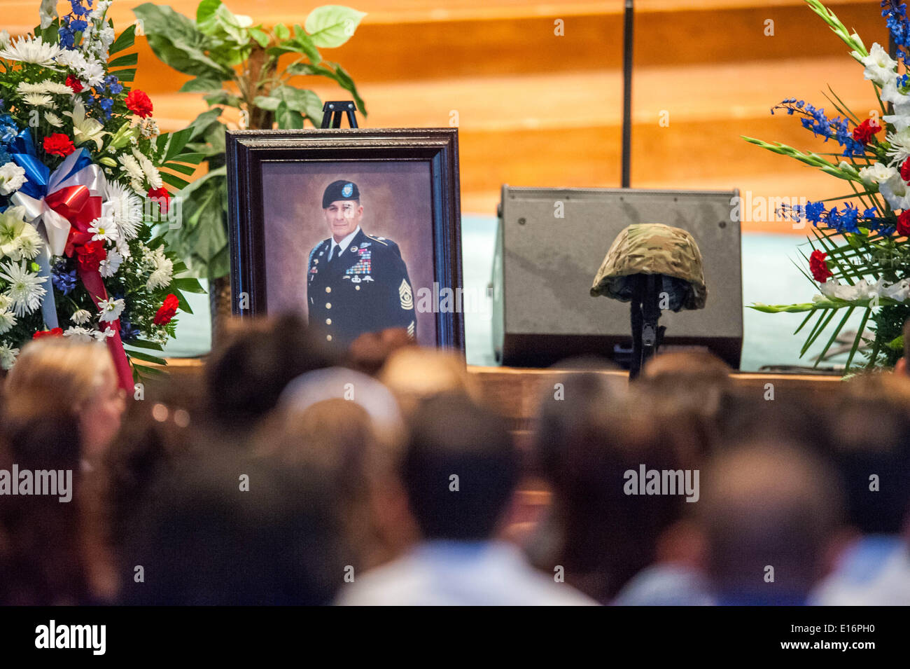 Tucson, Arizona, USA. 24th May, 2014. Command Sgt. Maj. MARTIN BARRERAS ...