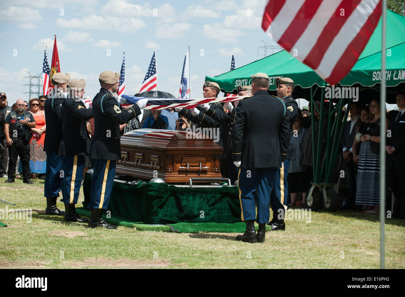 Tucson, Arizona, USA. 24th May, 2014. Command Sgt. Maj. MARTIN BARRERAS ...