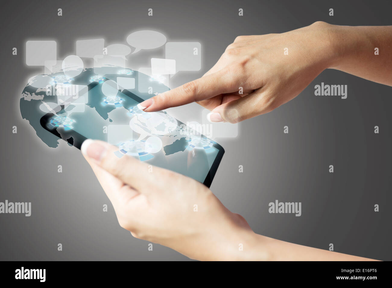 touch tablet concept images Stock Photo - Alamy