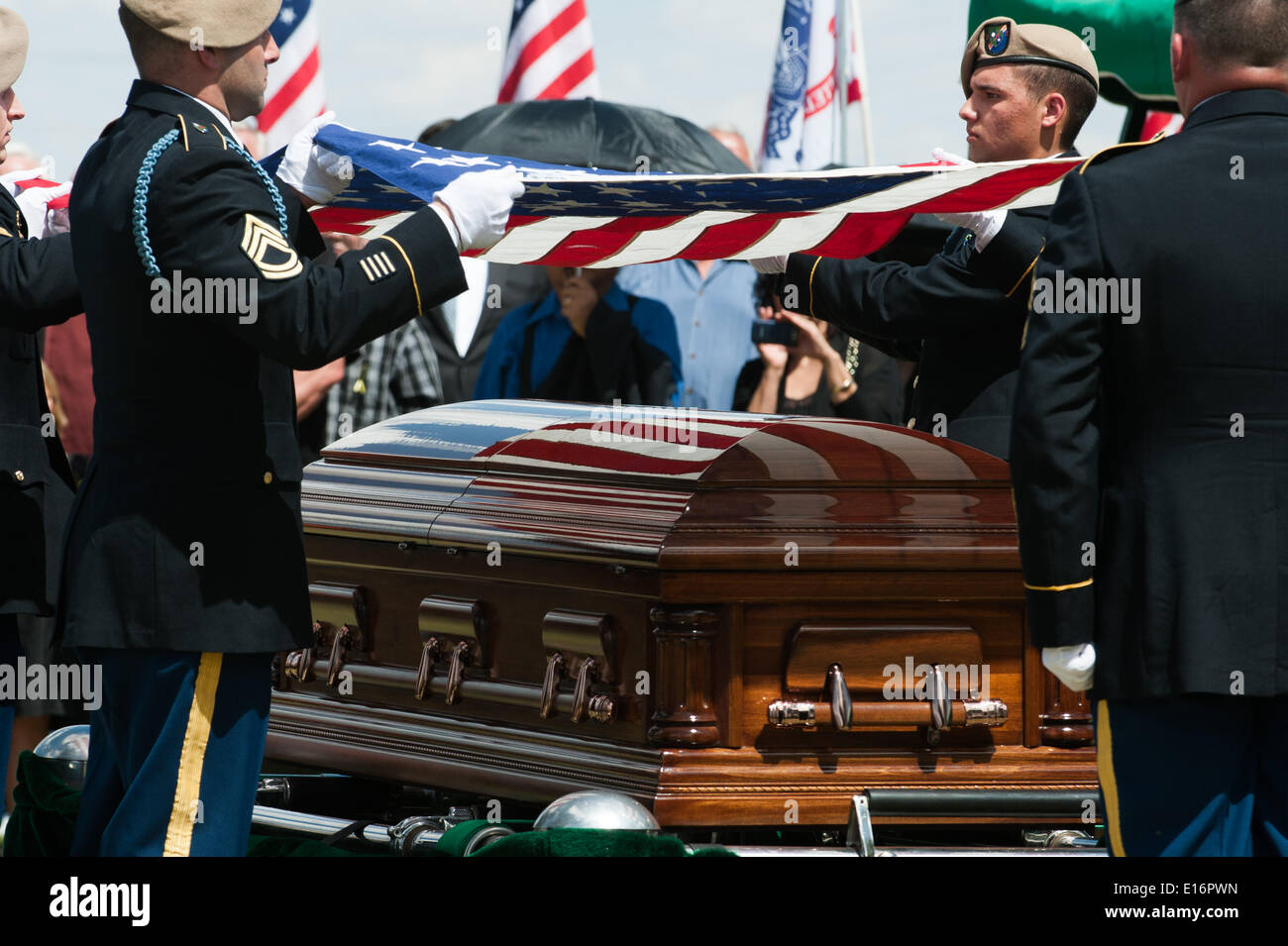 Tucson, Arizona, USA. 24th May, 2014. Command Sgt. Maj. MARTIN BARRERAS ...
