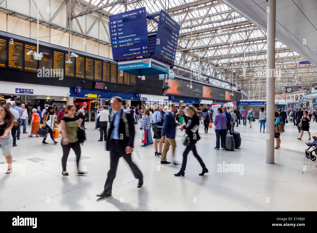 The Main Concourse At Waterloo Station, London, England Stock Photo - Alamy