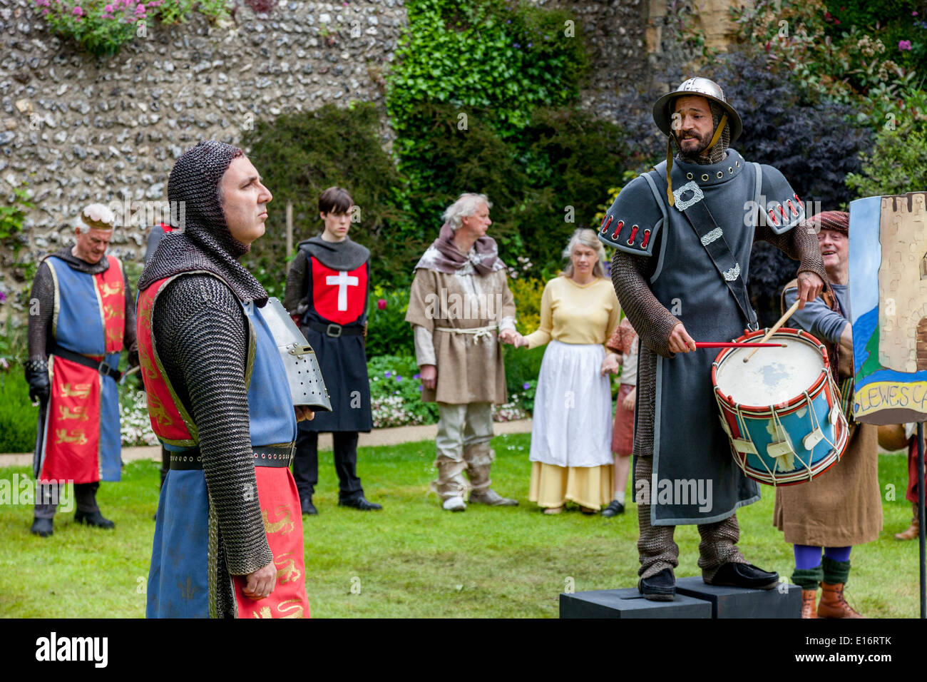 Local Actors Perform A Medieval Play In The Grounds Of Lewes Castle ...