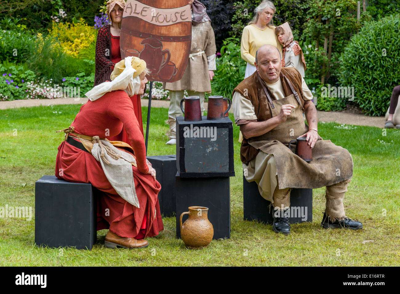 Local Actors Perform A Medieval Play In The Grounds Of Lewes Castle ...
