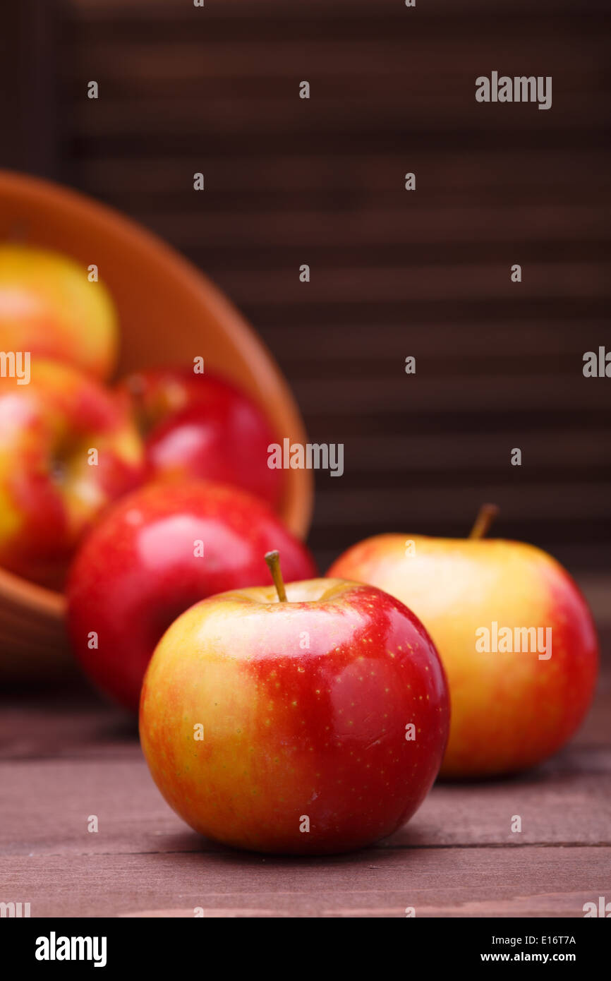 red ripe apples Stock Photo - Alamy