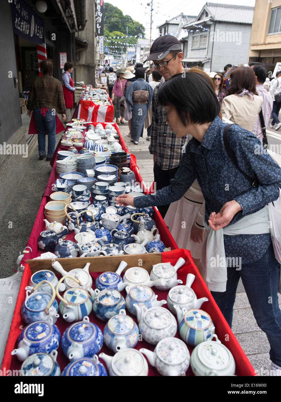 Arita Porcelain Fair, held over Golden Week, in Arita, Saga Prefecture ...