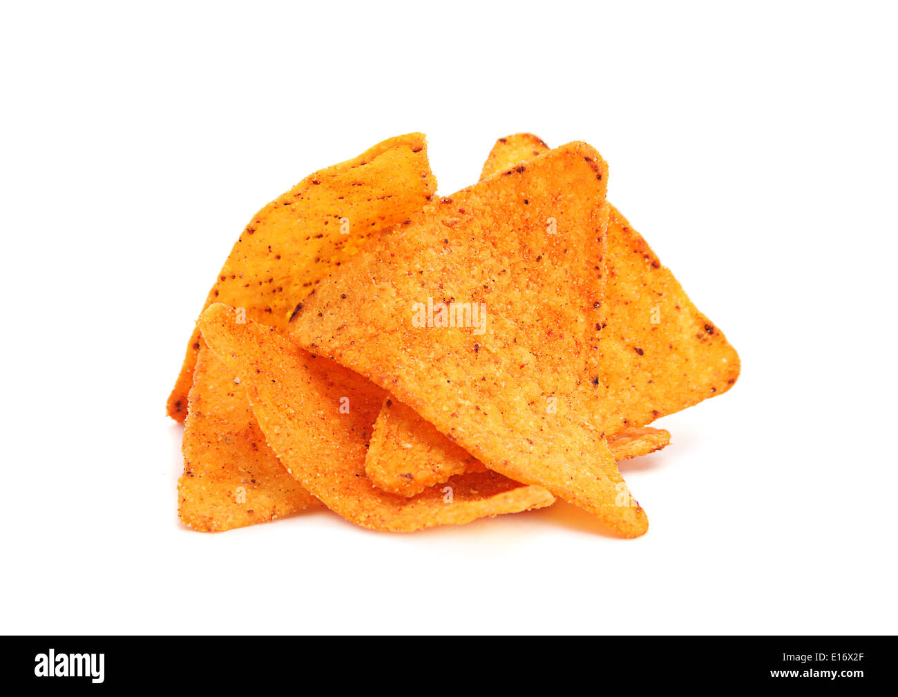 Salted corn snack with pepper isolated on white Stock Photo - Alamy