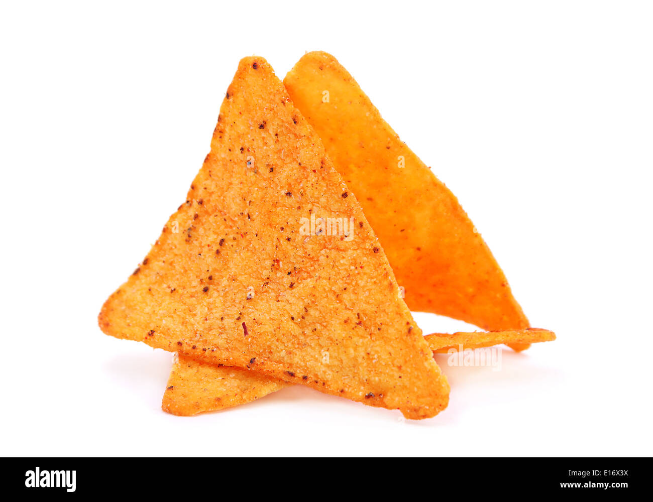 Salted corn snack with pepper isolated on white Stock Photo - Alamy