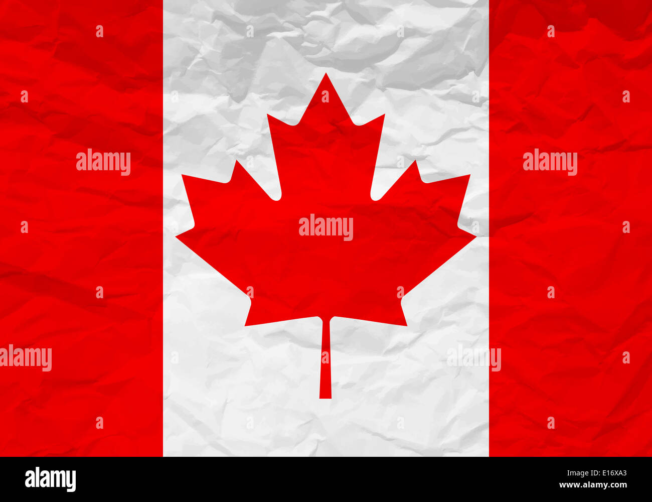 Canada flag crumpled paper textured background. Vector illustration ...