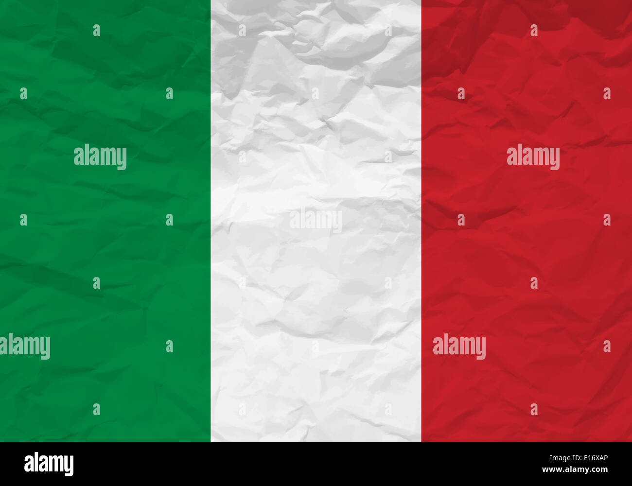 Italy flag crumpled paper textured background. Vector illustration ...
