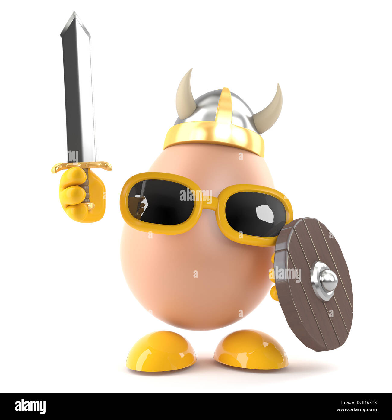3d Egg is a member of a fierce Viking clan Stock Photo - Alamy