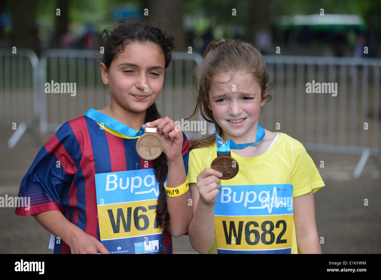 London, UK. 24th May, 2014. Thousands of young children runners the ...