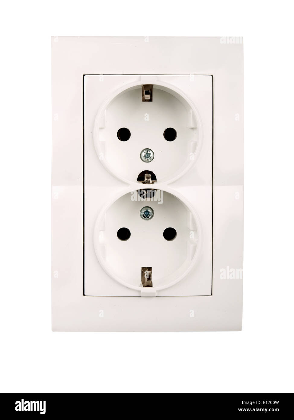 Electric double socket Cut Out Stock Images & Pictures - Alamy