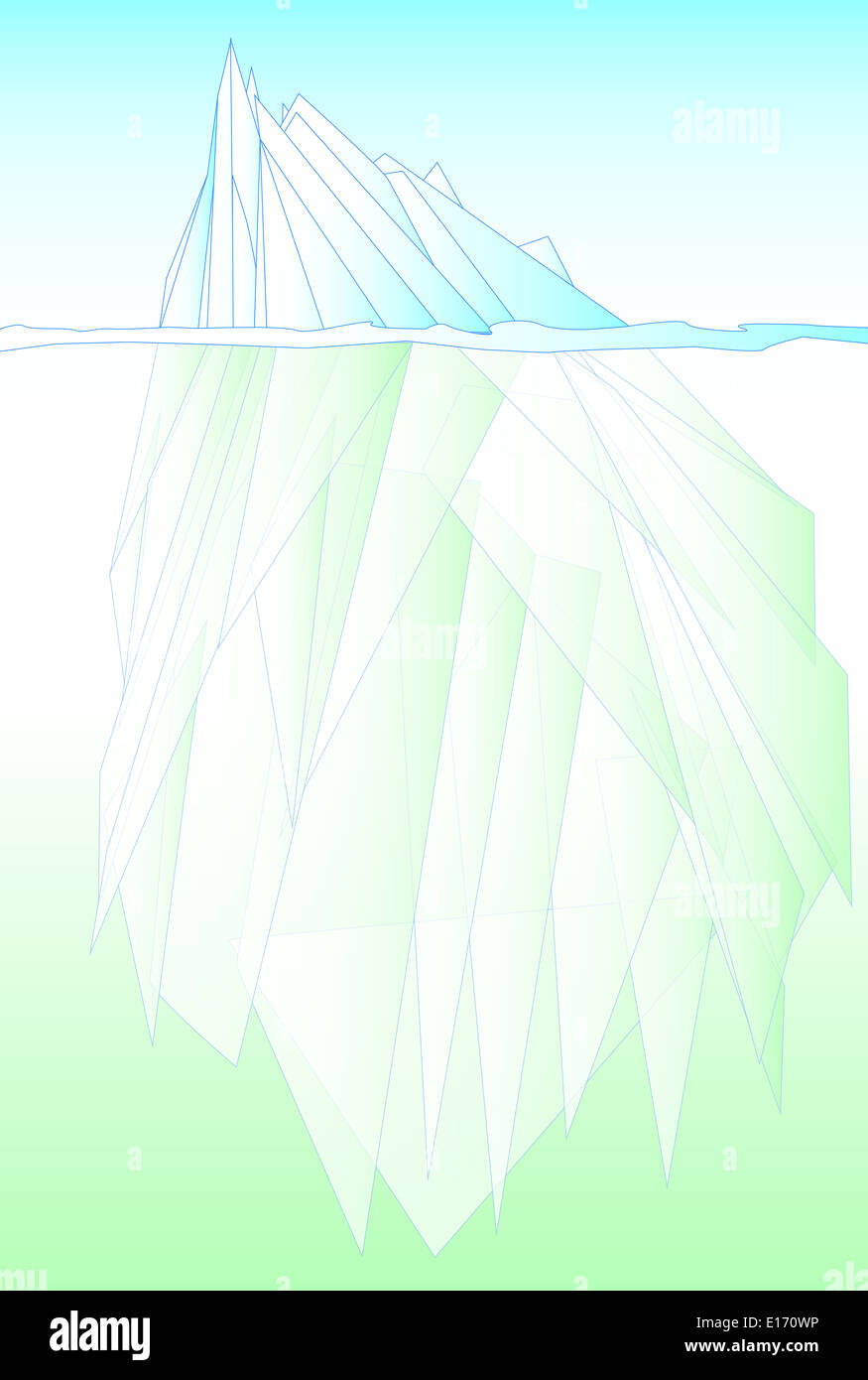 Iceberg above below water hi-res stock photography and images - Alamy