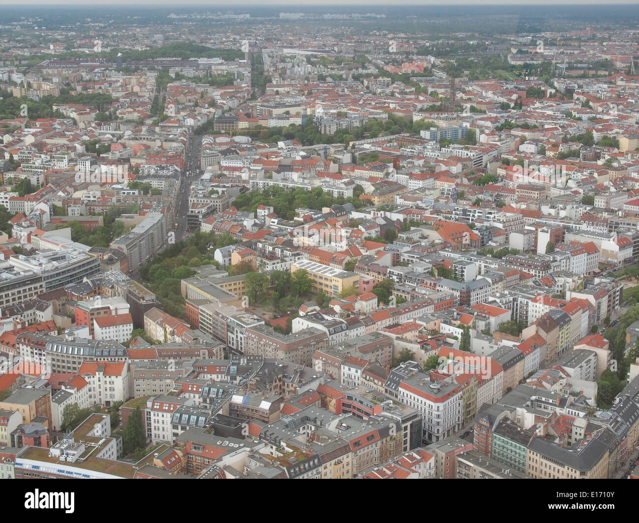 Aerial view of the city of Berlin in Germany Stock Photo - Alamy