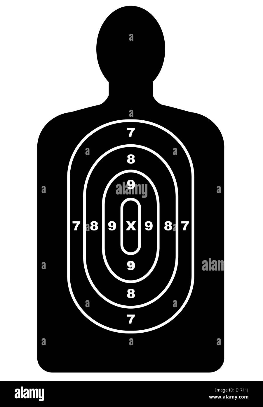 Human silhouette shooting target hi-res stock photography and images ...