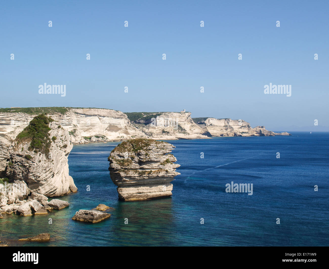 The white cliffs of Bonifacio Stock Photo - Alamy