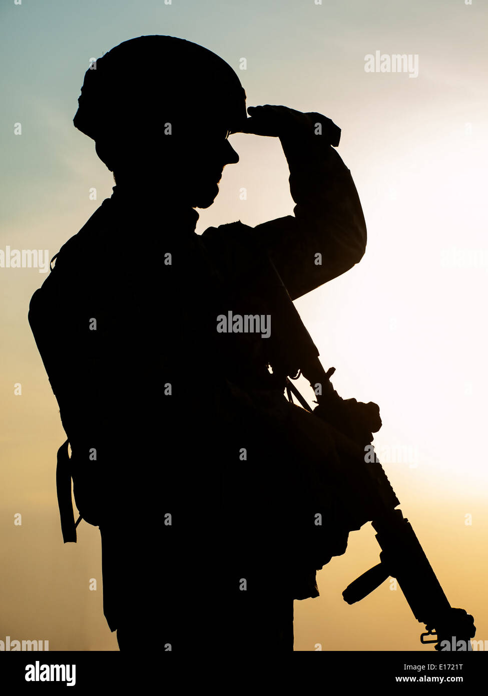 Navy army silhouette hi-res stock photography and images - Alamy
