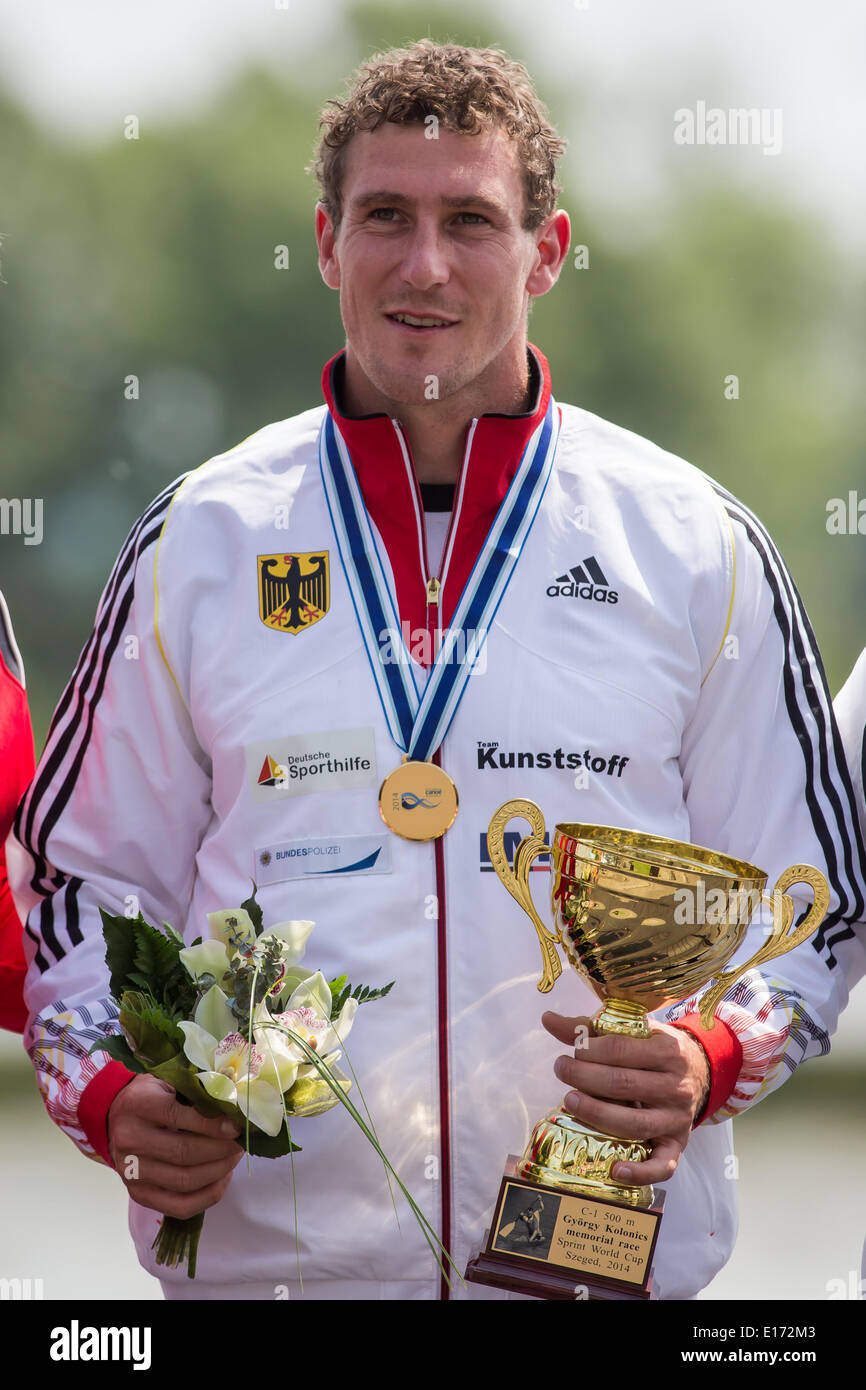 Szeged, Hungary. 25th May, 2014. Gold medalist Germany's Sebastian ...