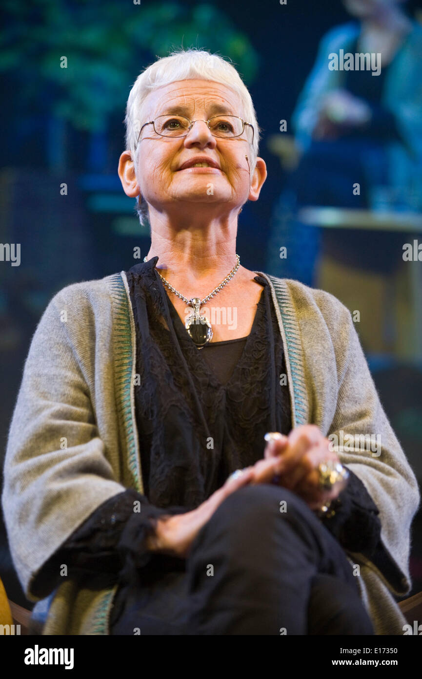 Jacqueline Wilson children's author speaking at Hay Festival 2014 ©Jeff ...