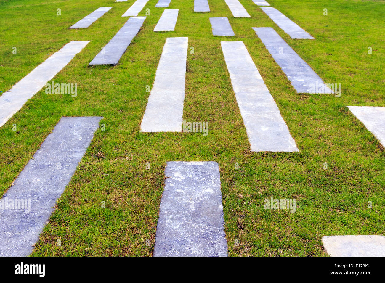 Walk tile path in park hi-res stock photography and images - Alamy