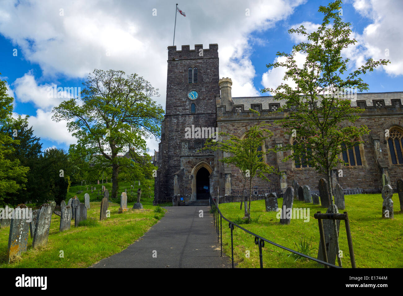 All Saints church, Dulverton, in the Deanery of Exmoor, Somerset, UK ...