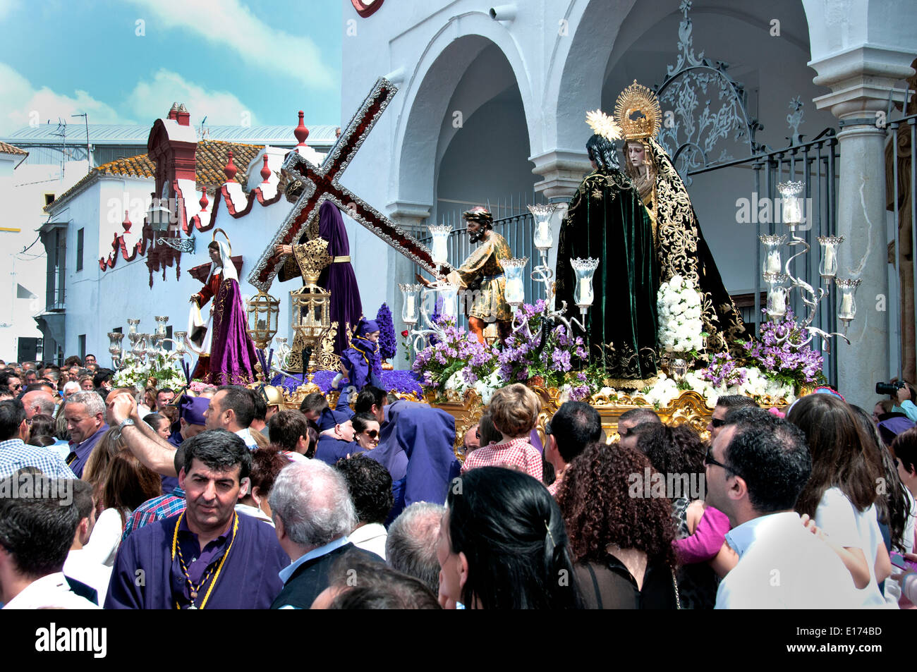 Semana Santa ( Holy Week Easter ) Procession Arcos de Frontera Spain ...