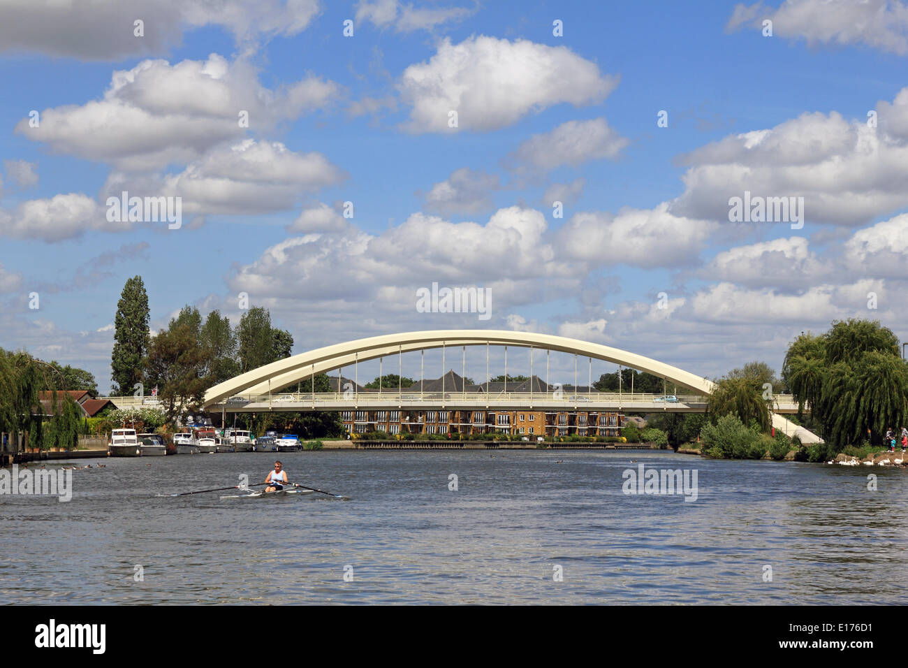 Walton Bridge, Surrey, England, UK. 25th May 2014. Walton Bridge was ...