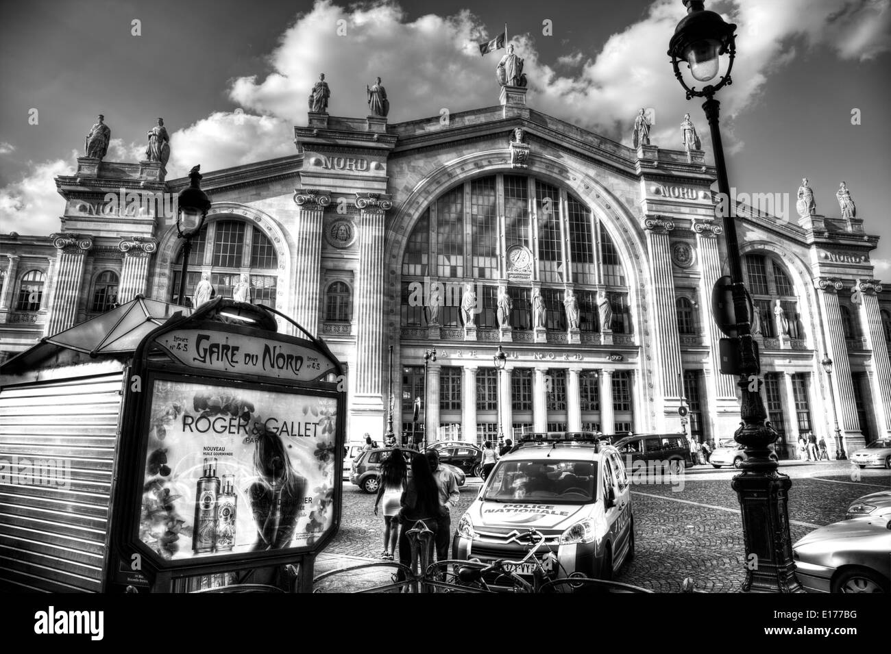 The Terminus Gare Du Nord in Paris, railway station, home of the ...