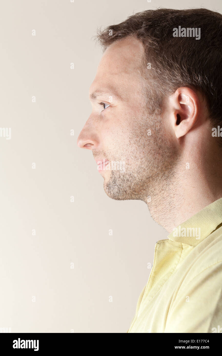 Male model profile hi-res stock photography and images - Alamy