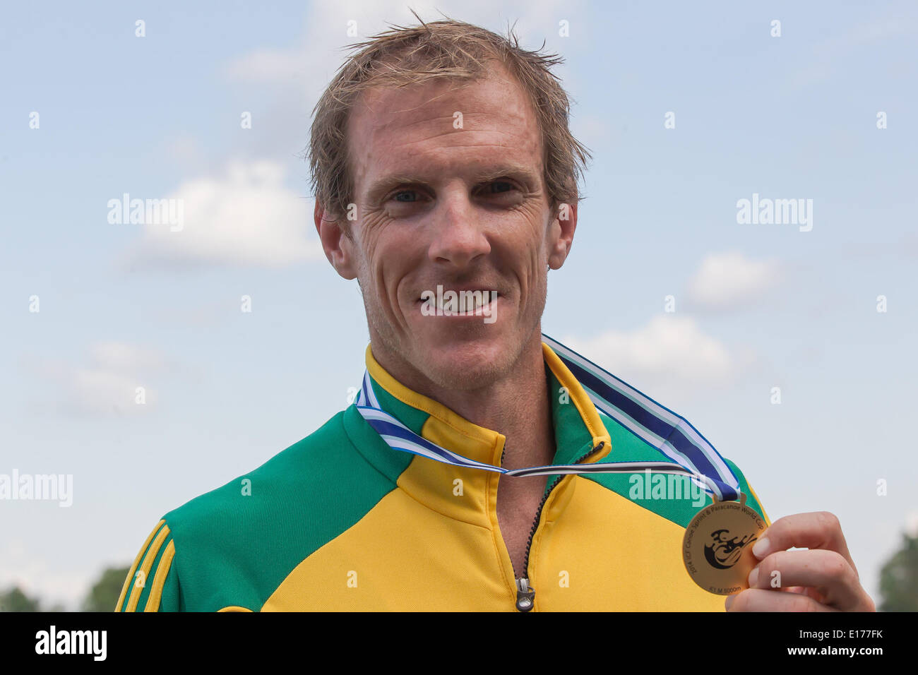 Szeged, Hungary. 25th May, 2014. Gold medalist Ken Wallace of Australia ...