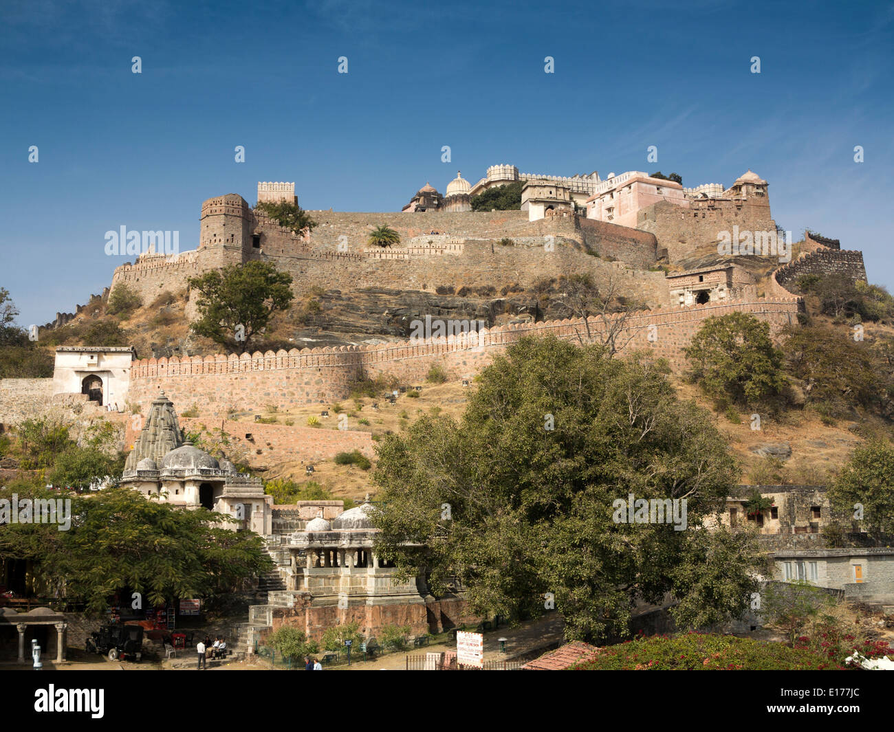 India, Rajasthan, Rajsamand, Kumbhalgarh Fort Stock Photo - Alamy
