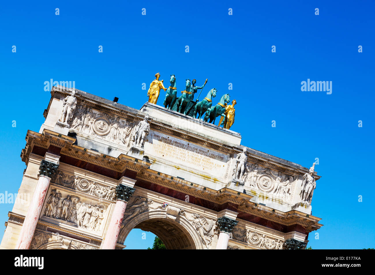 Carousel of Louvre arch Paris city europe european destination Stock ...