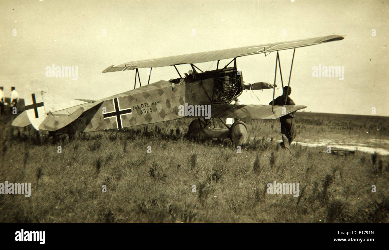 The Fokker D.VII was a German biplane developed during World War I. It ...